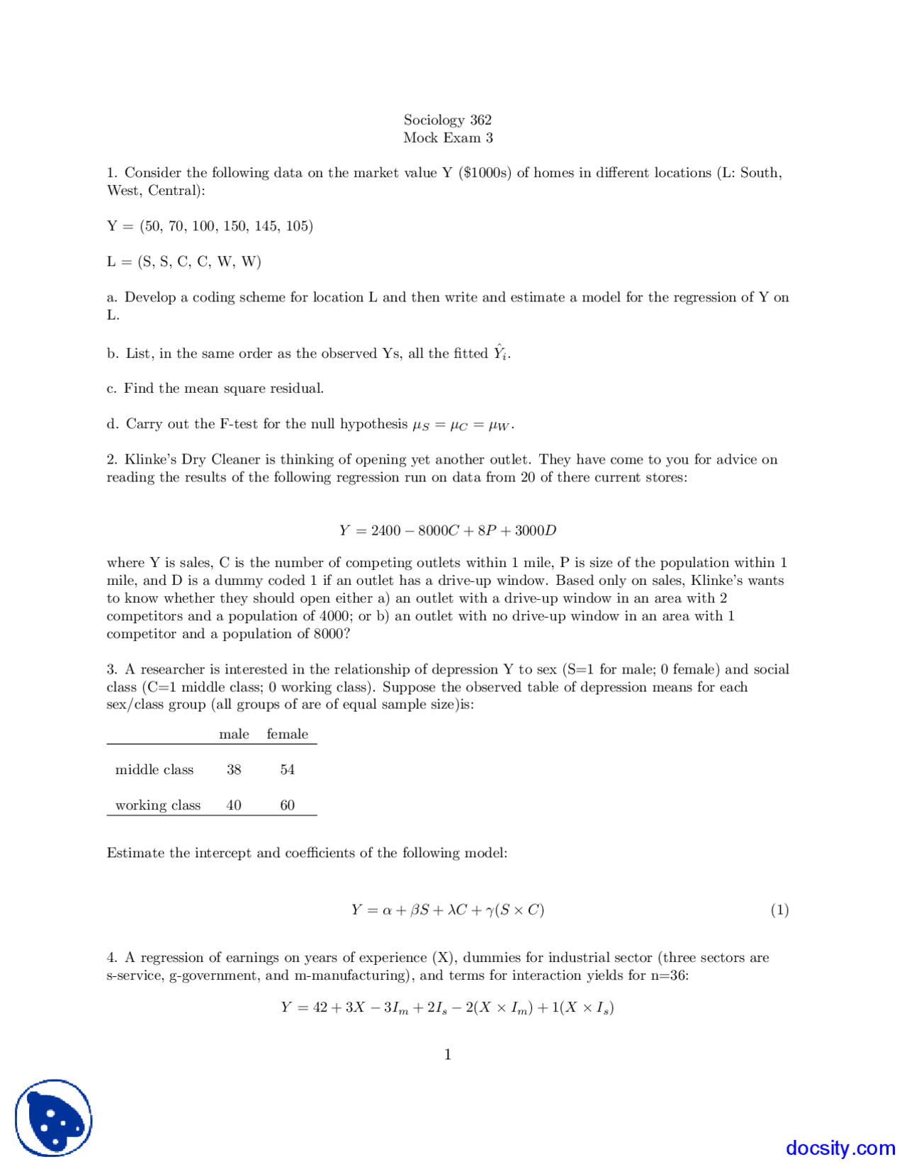 Coding Scheme - Sociology - Quiz - Docsity