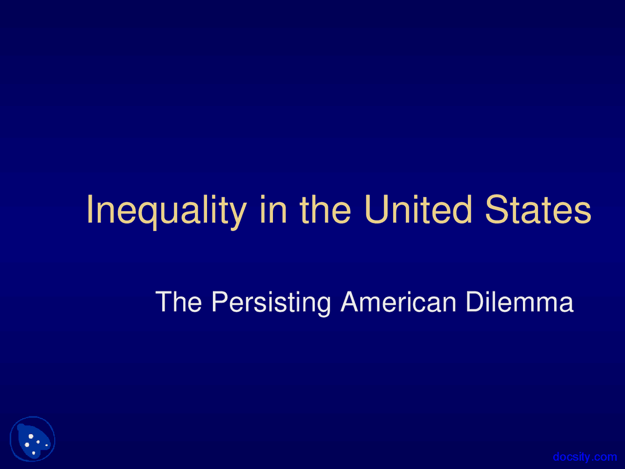 Inequality Race And Ethnicity Lecture Slides Docsity