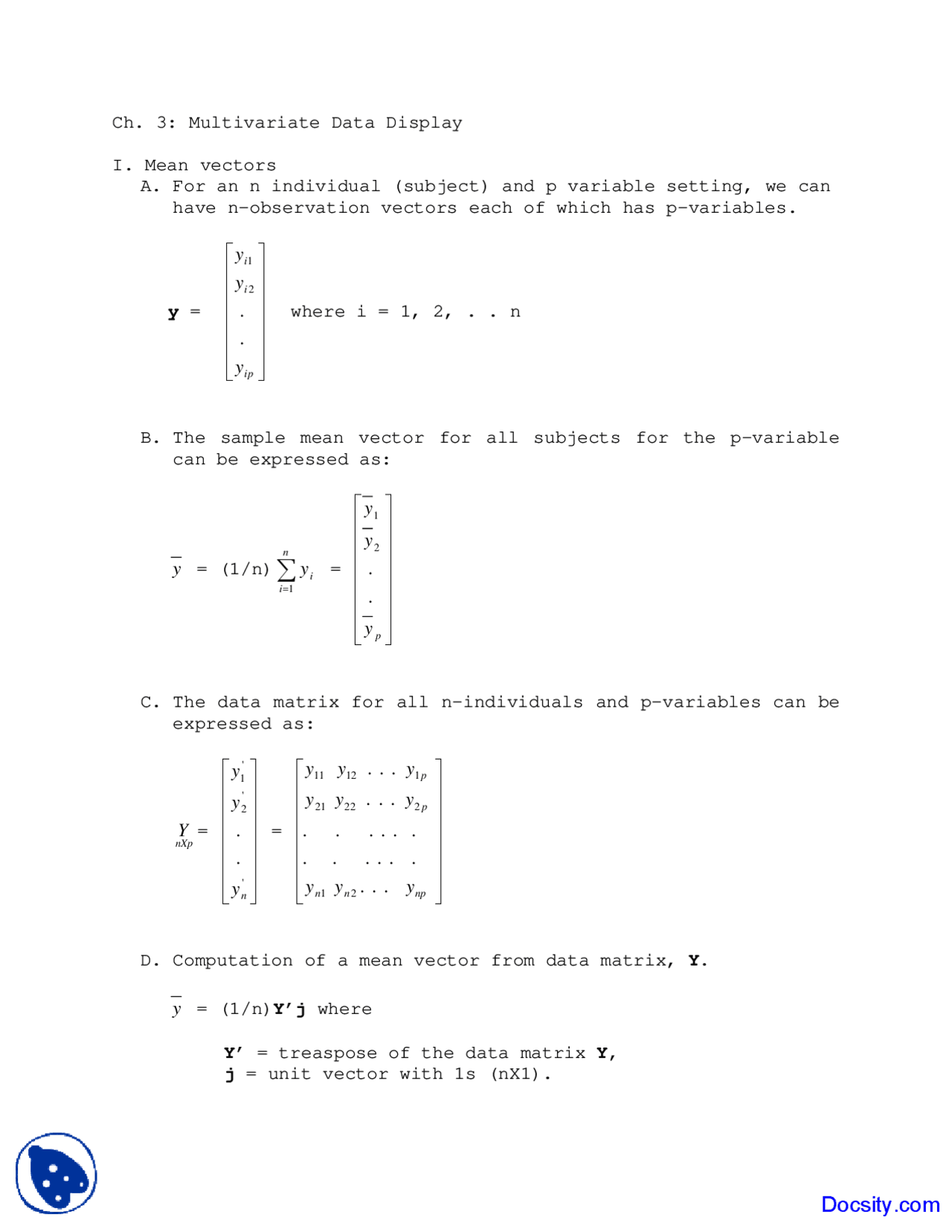 Multivariate Data Display Basic Statistics For Behavioral Sciences