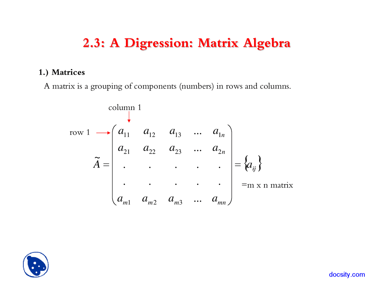 A Digression - Advanced Quantum Chemistry and Spectroscopy - Lecture ...