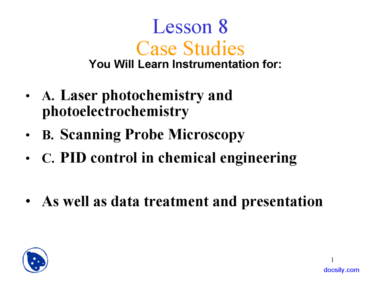 Laser Photochemistry And Photoelectrochemistry Analytical Instrumentation Lecture Slides 
