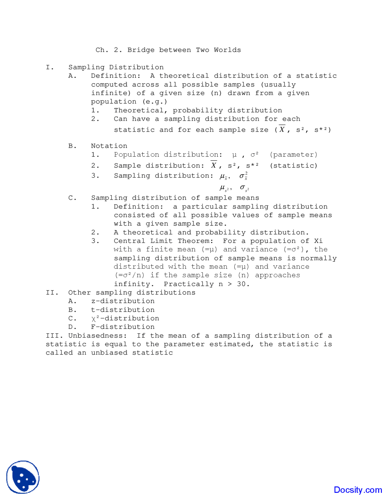 Sampling Distributions in Statistics: Concept, Notation, and Important ...