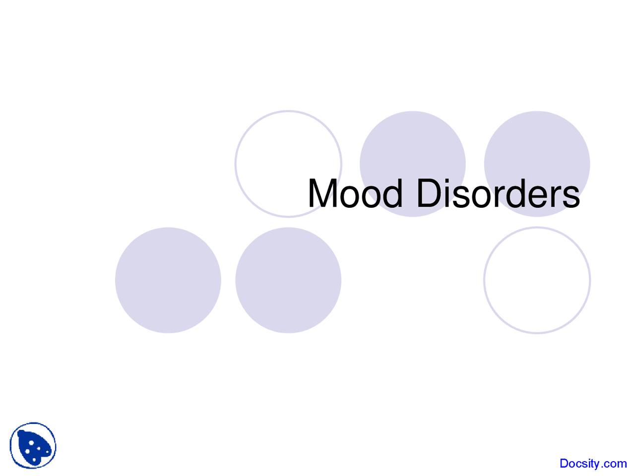 Mood Disorders Health Lecture Slides Docsity