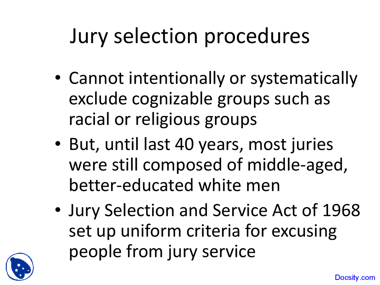 Jury Forensic Psychology Lecture Slides Docsity