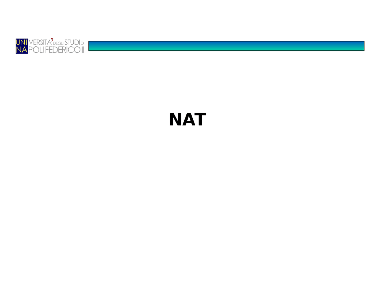 08 Nat Appunti Di Reti Di Calcolatori Docsity