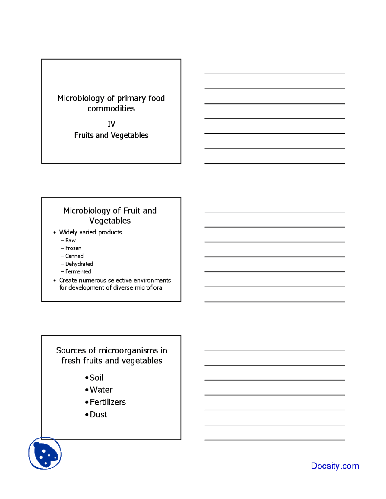 Fruits And Vegetables Biology Lecture Slides Docsity