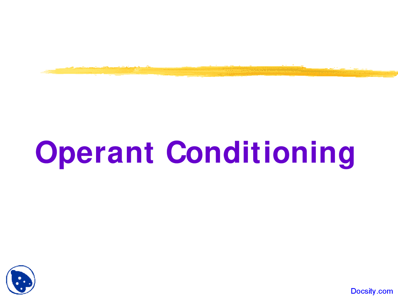 Operant Conditioning Introduction To Psychology Lecture Slides