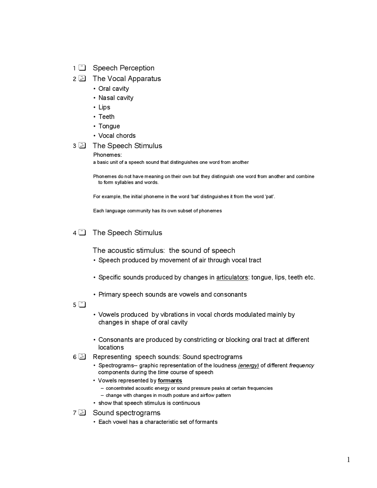 Speech Perception Introduction To Sensation And Perception Lecture