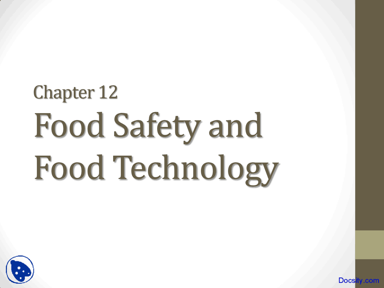 Food Safety Copy Biology Lecture Slides Docsity