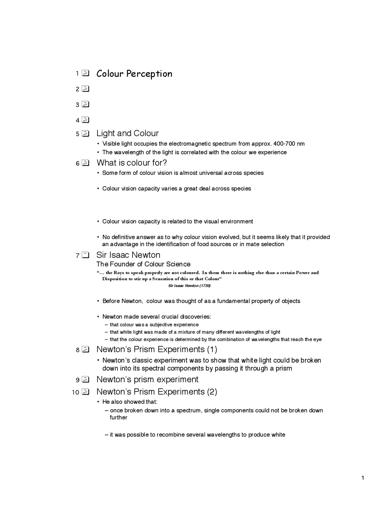 Colour Perception Introduction To Sensation And Perception Lecture
