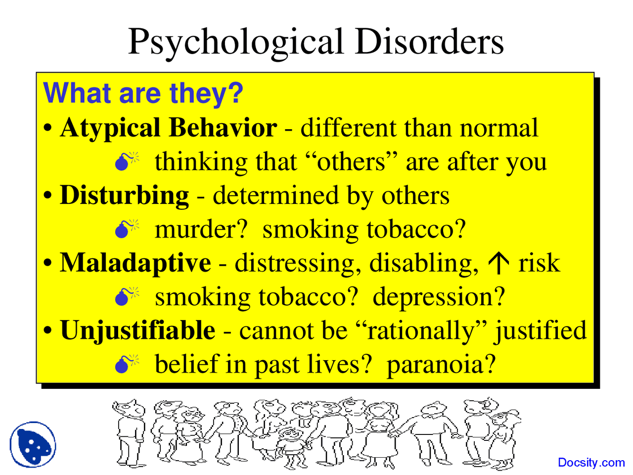 Psychological Disorders Introduction To Psychology Lecture Slides