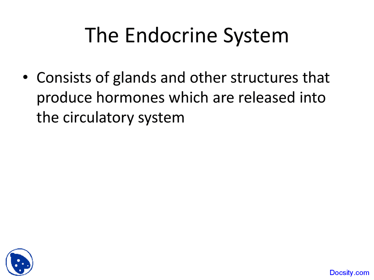 The Endocrine System - Introduction to Pharmacology - Lecture Slides ...