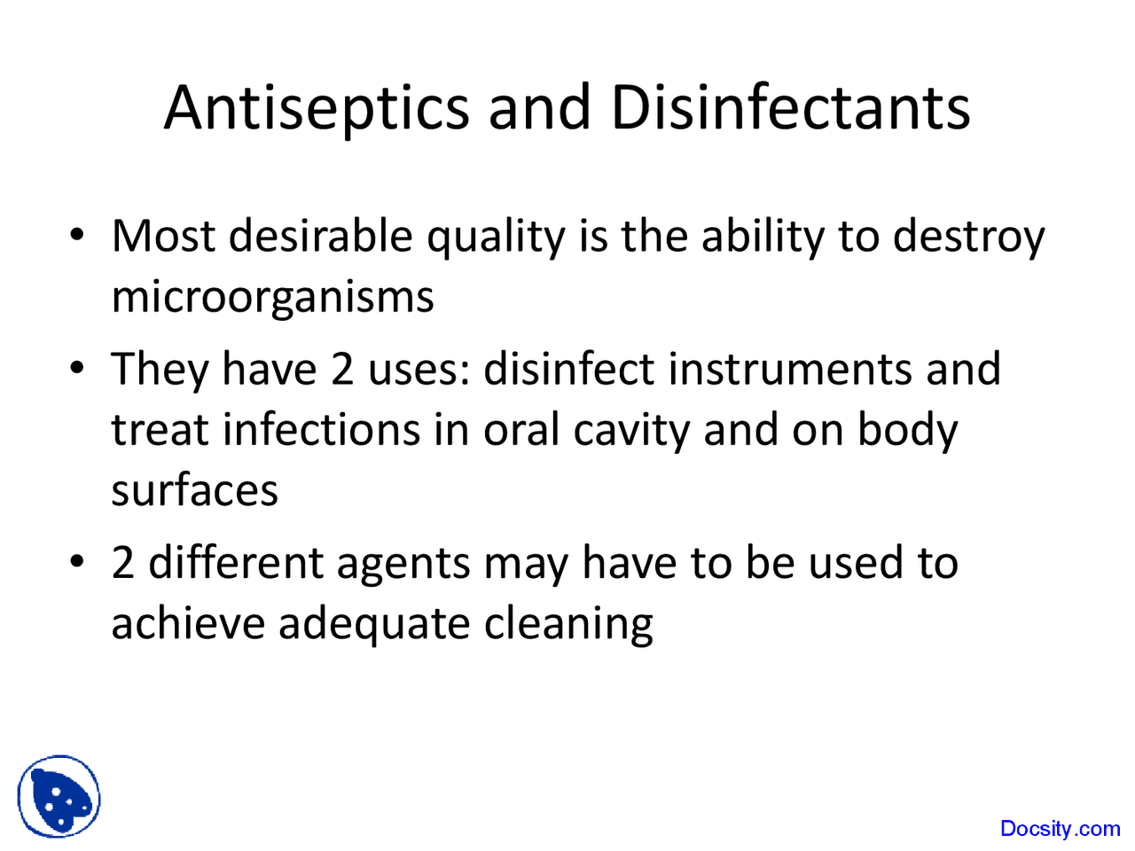 Antiseptics And Disinfectants Introduction To Pharmacology Lecture