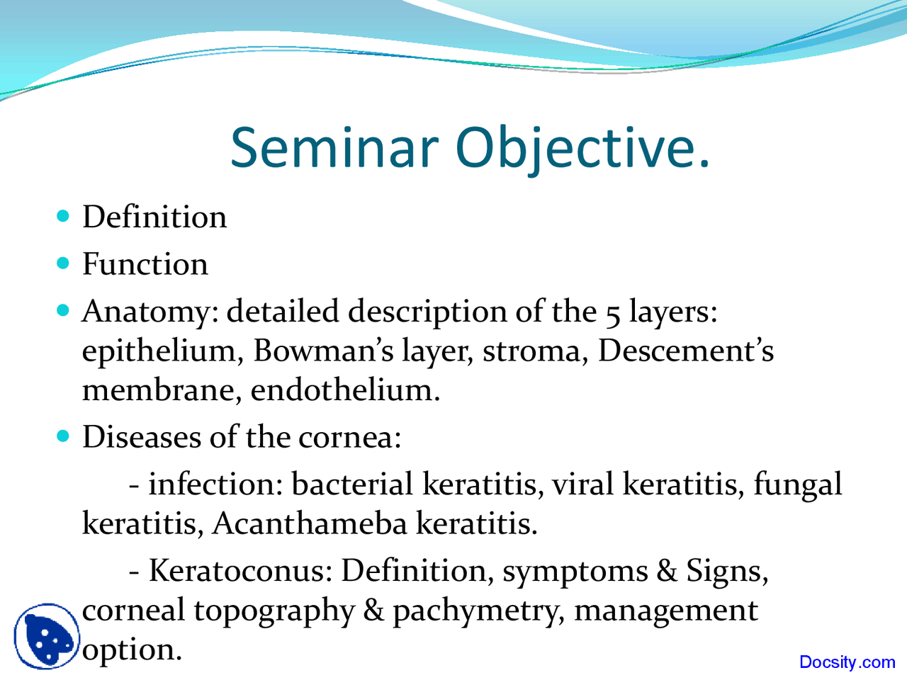 Introduction to Cornea - Introduction to Ophthalmology - Lecture Slides | Slides Ophthalmology ...