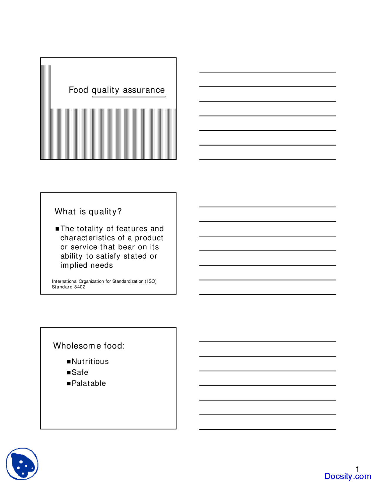 Sampling Biology Lecture Slides Docsity