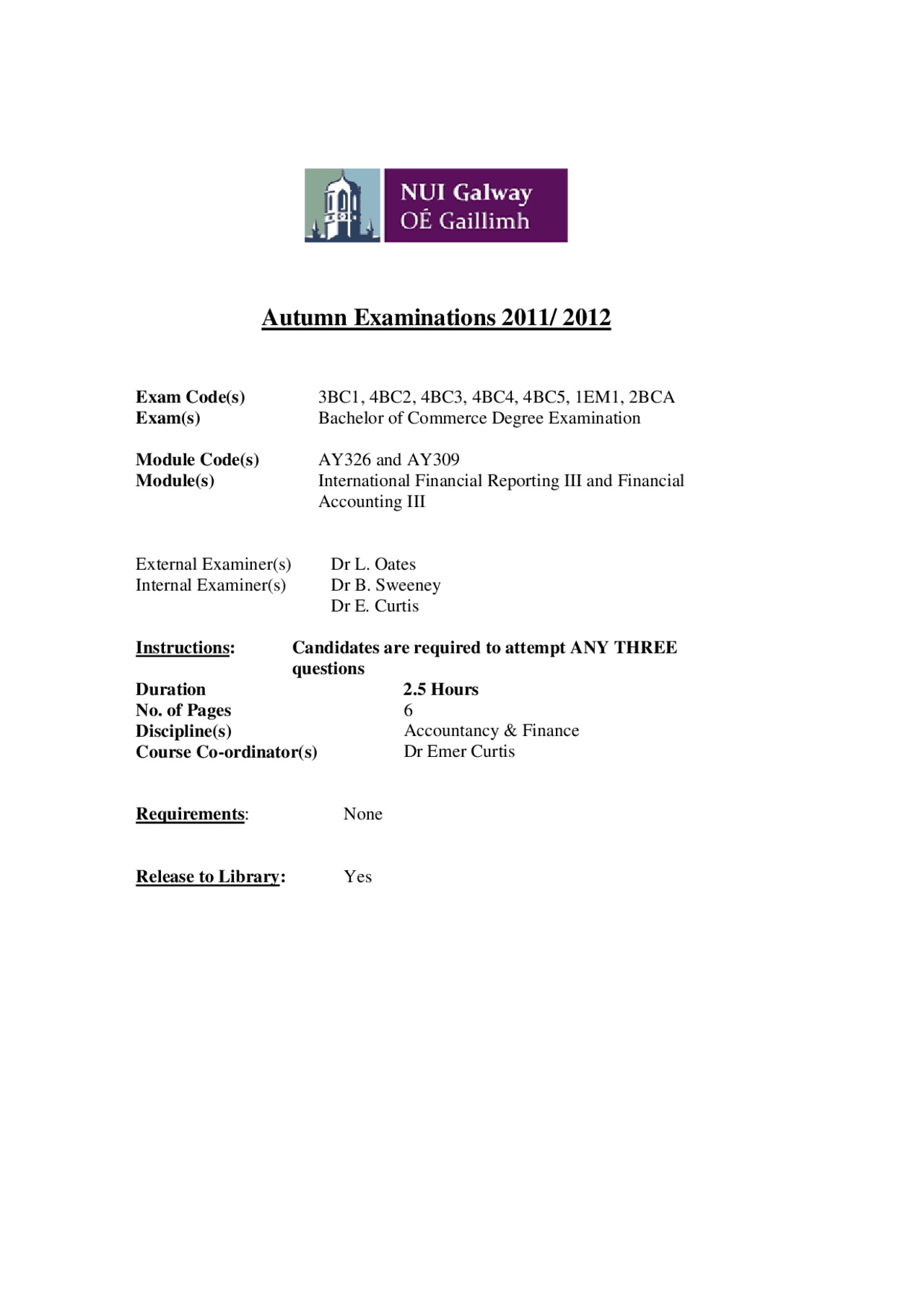 Analysis Of Complex Financial Statements International Financial