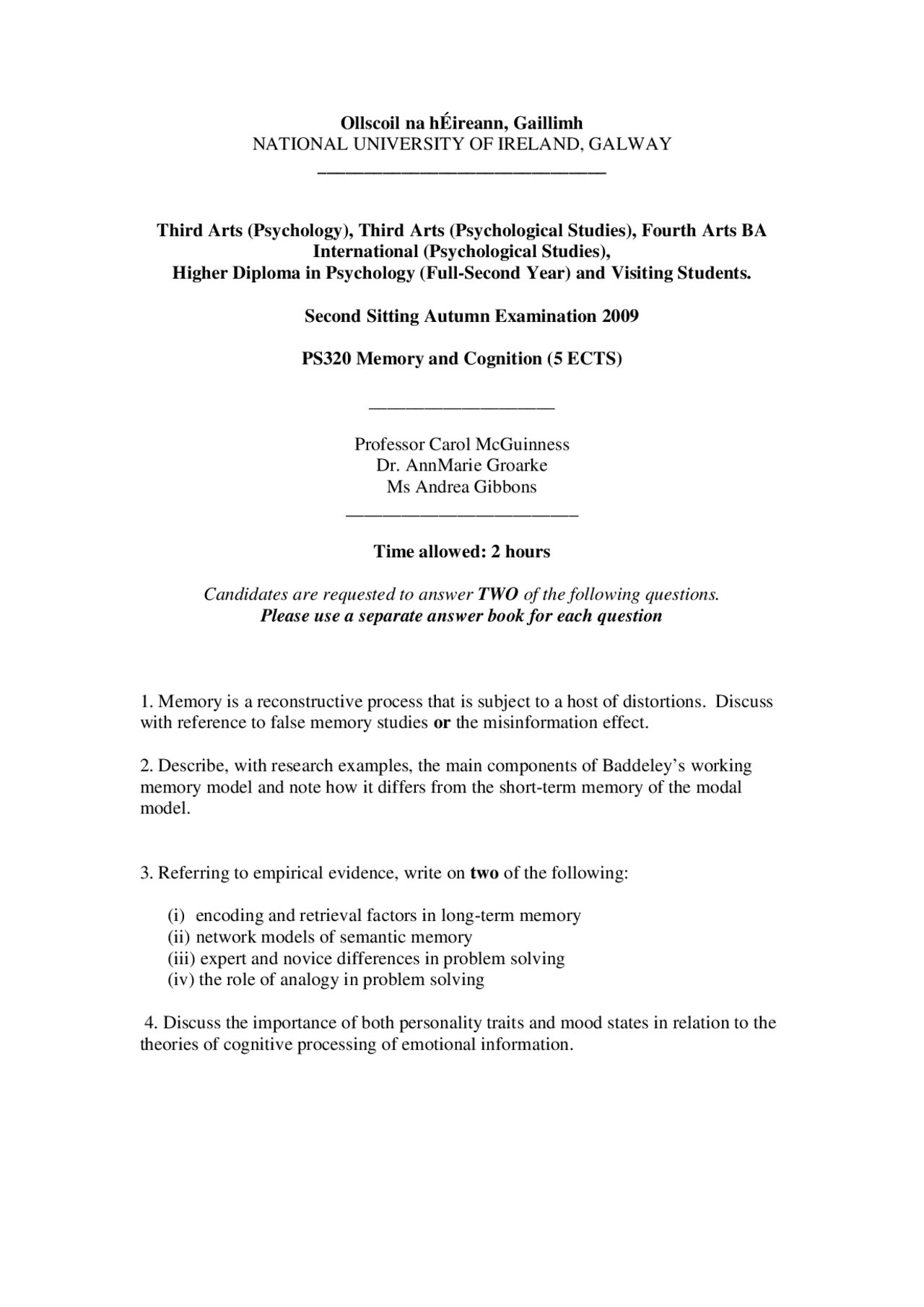 Semantic Memory Memory And Cognition Exam Docsity