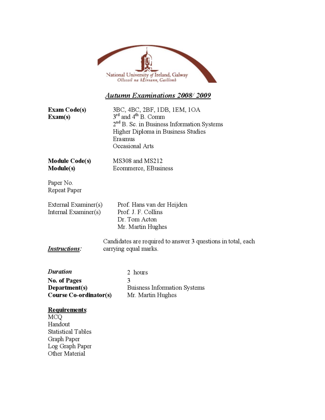Electronic Retailing Electronic Commerce Exam Docsity