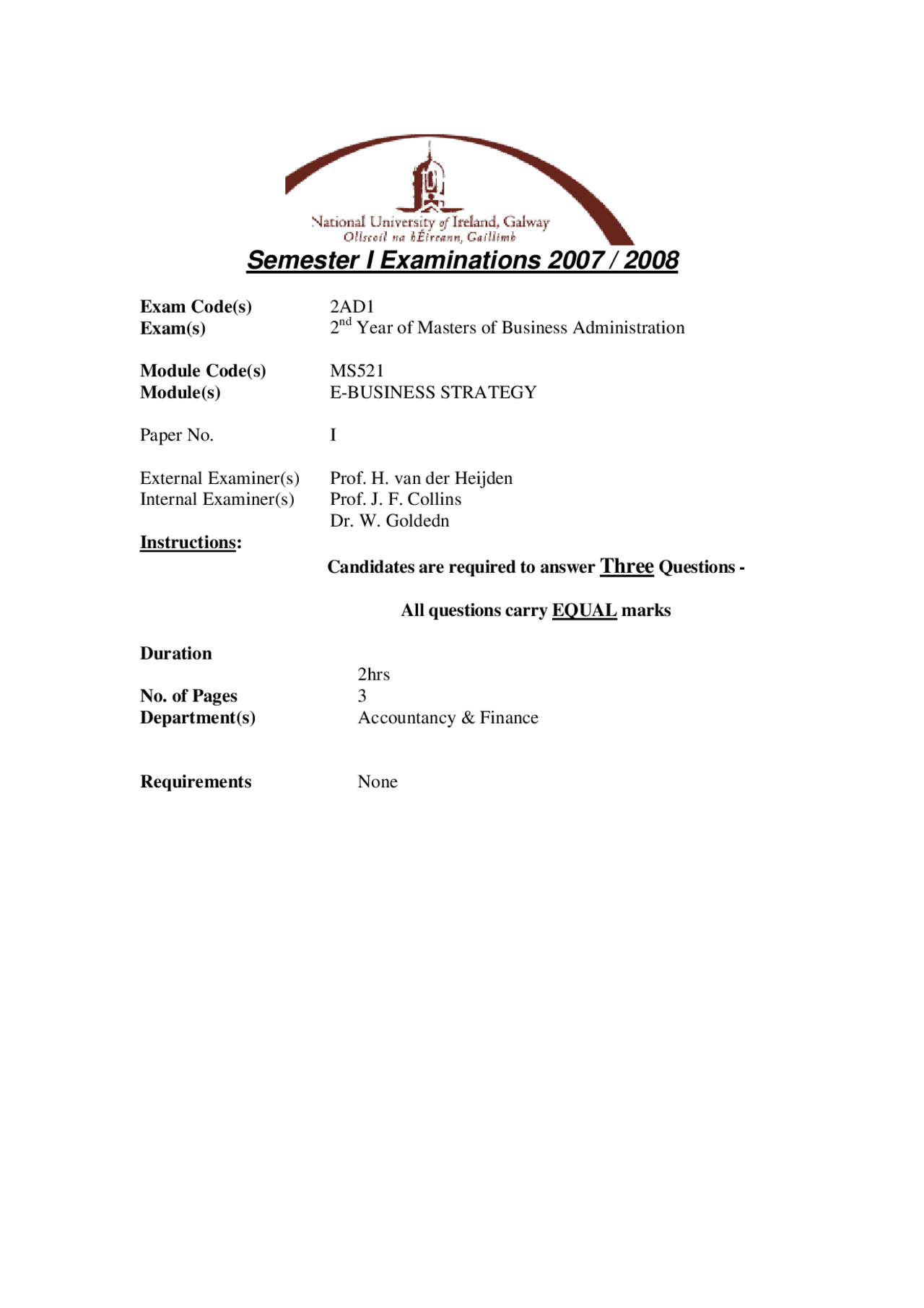 Electronic Commerce Electronic Business Strategy Exam Docsity