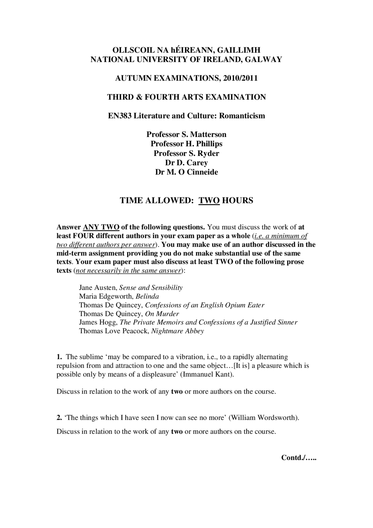 Female Vagrant - Literature and Culture Romanticism - Exams | Exams ...