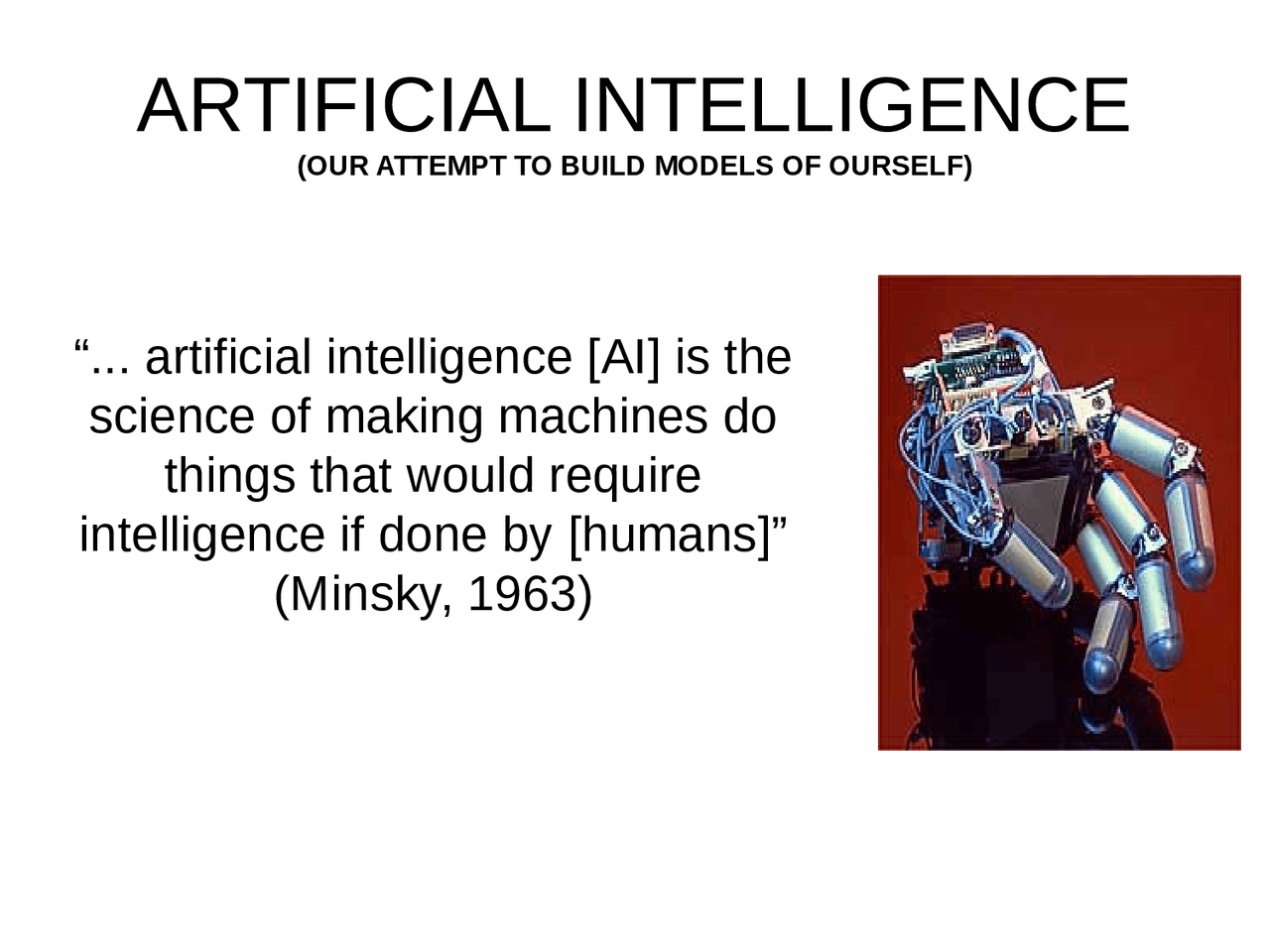 Artificial Intelligence Docsity