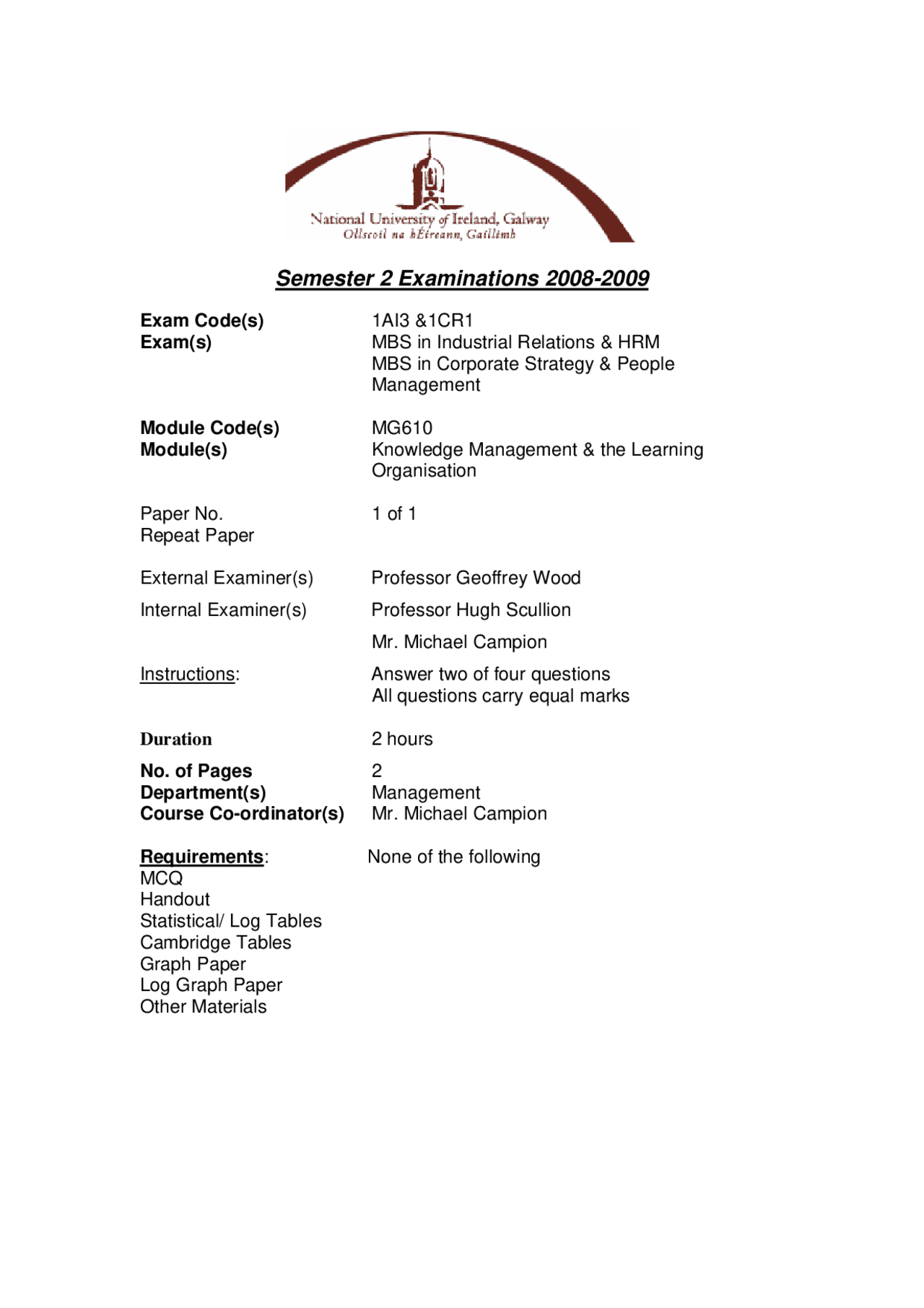 Learning Organisation Knowledge And The Learning Organisation Exam