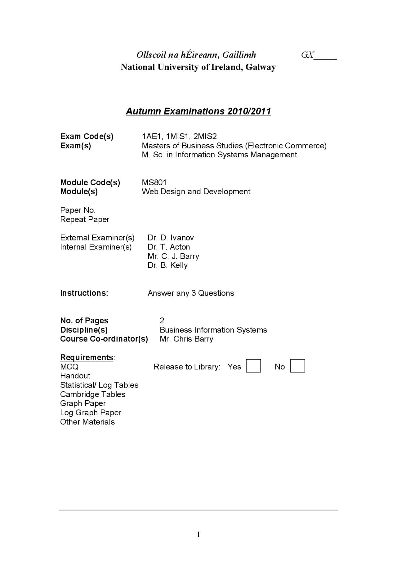 Website Navigation Web Design And Development Exam Docsity