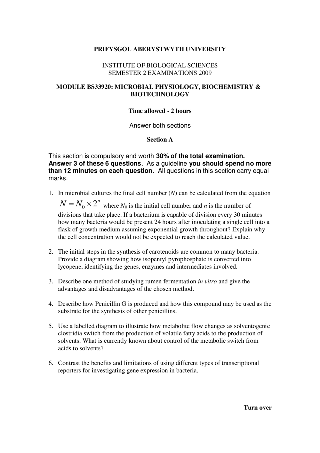 Microbial Cultures Microbial Physiology Biochemistry And