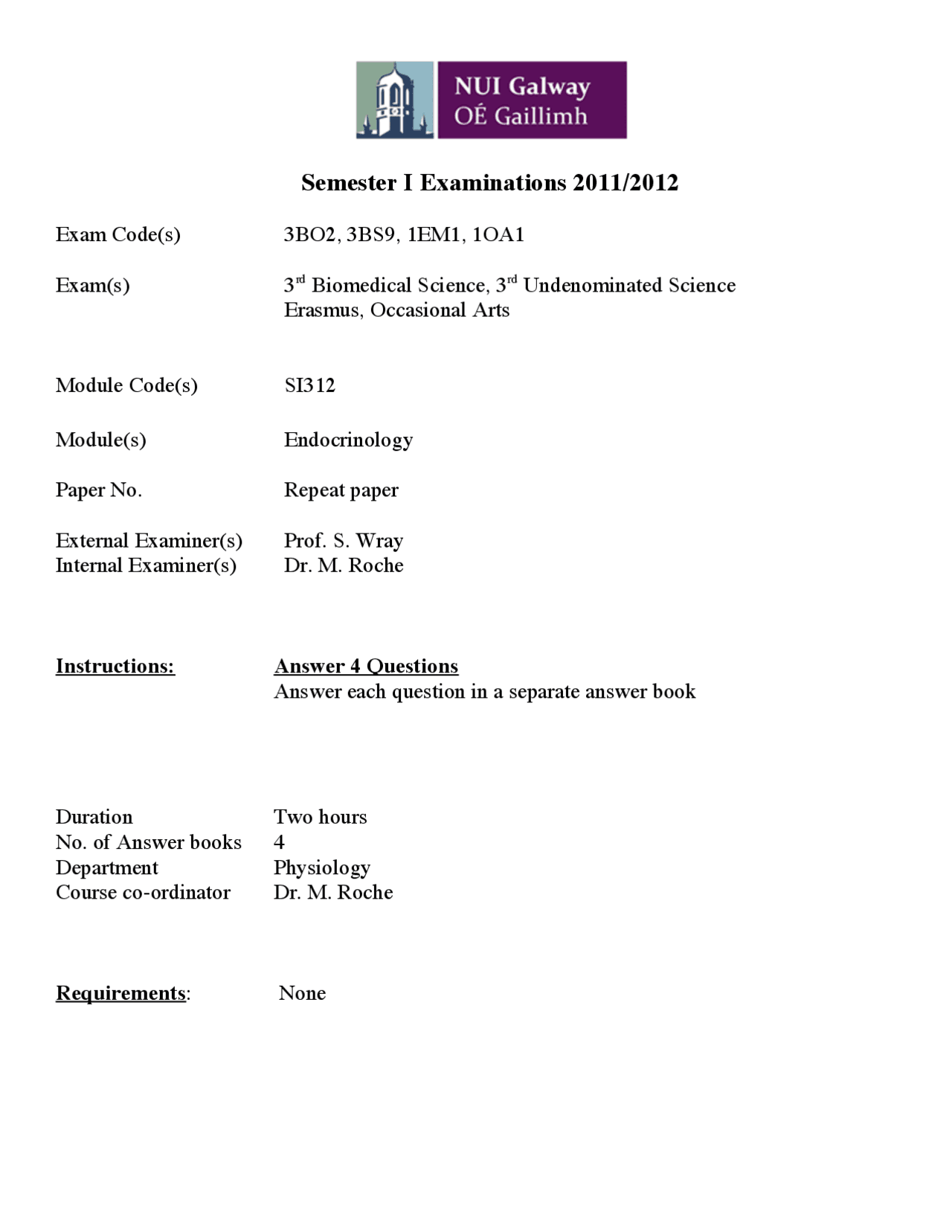Synthesis Endocrinology Exam Docsity