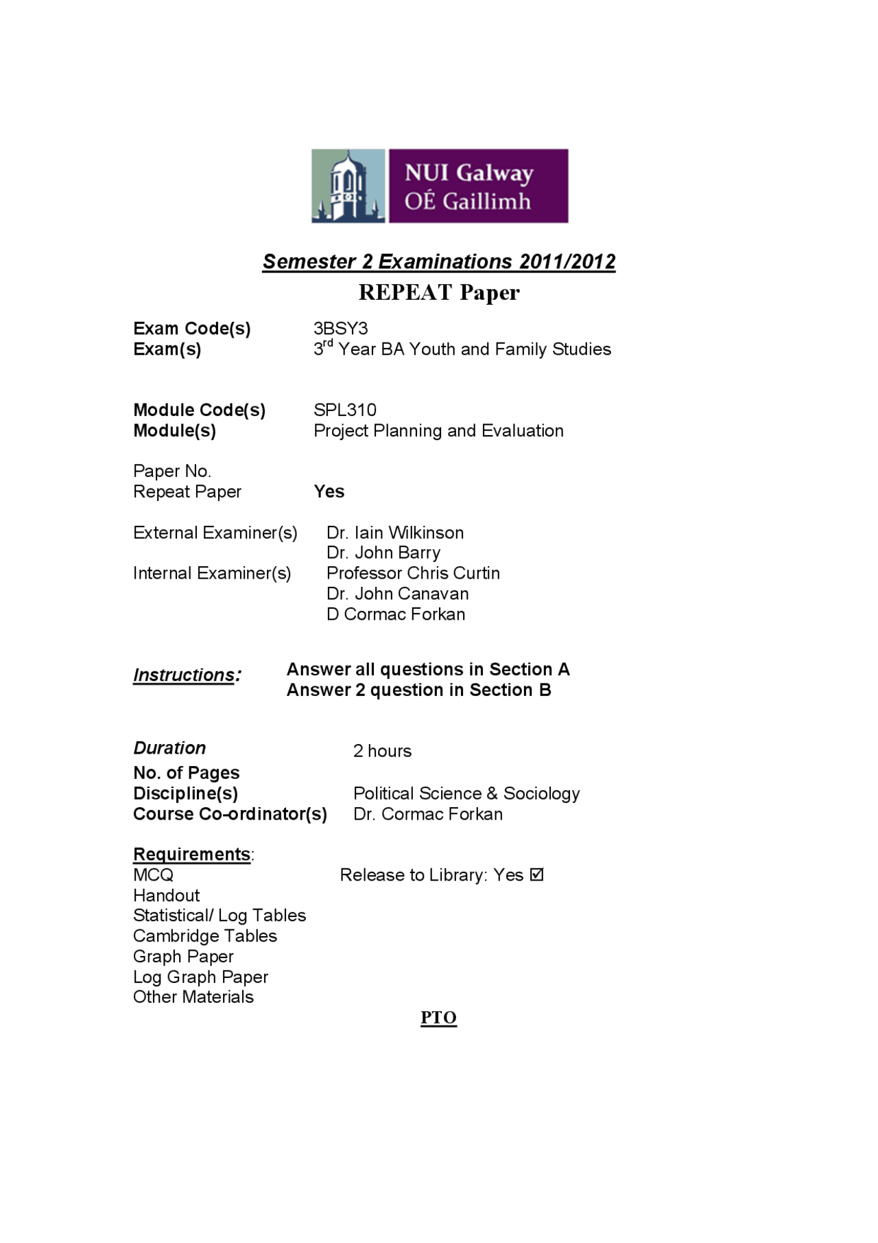 Policy Cycle Project Planning And Evaluation Exam Docsity