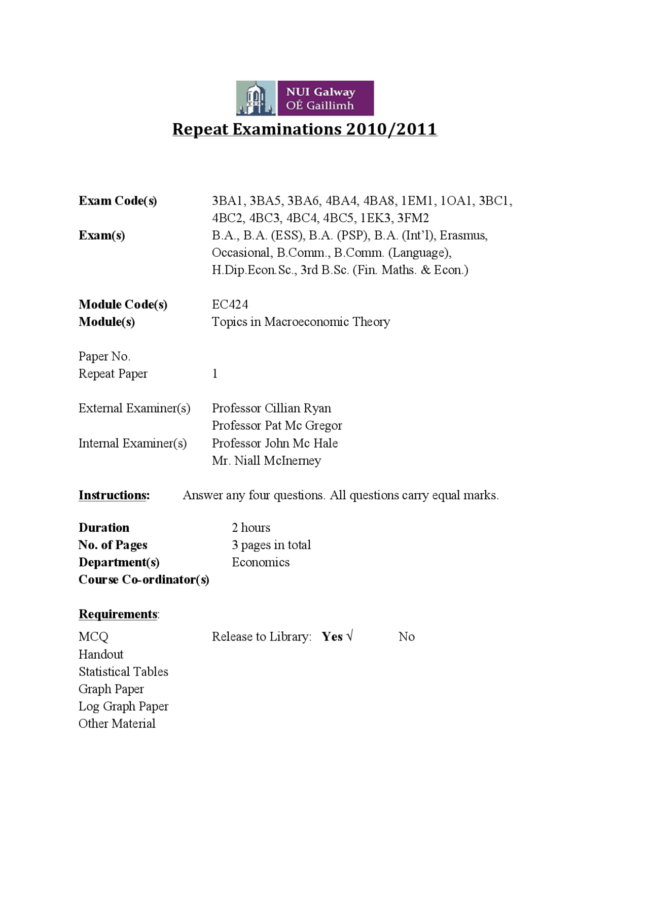 Uncovered Interest Parity Macroeconomic Theory Past Exam Docsity