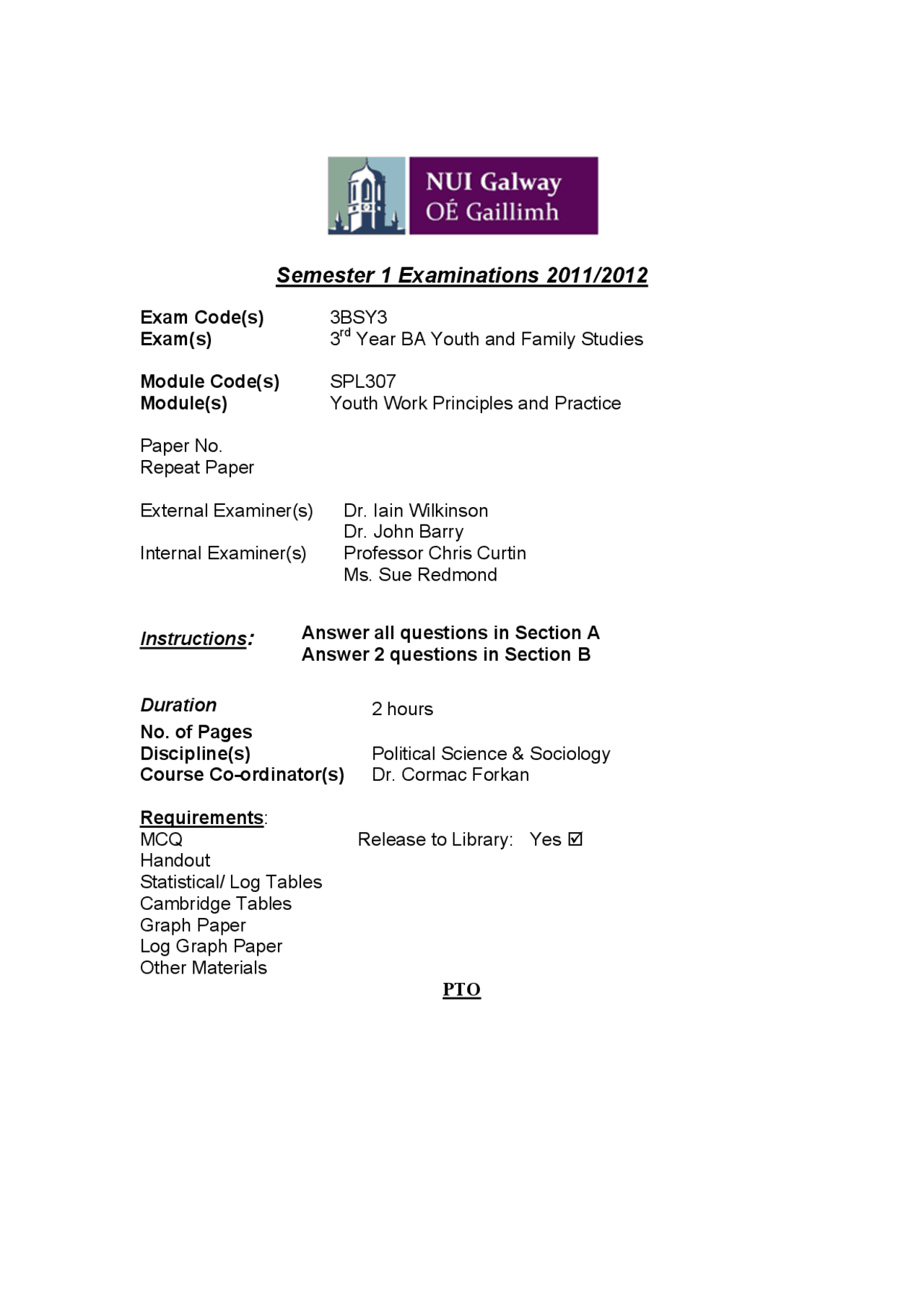 Logic Model - Youth Work Principles and Practice - Exam - Docsity
