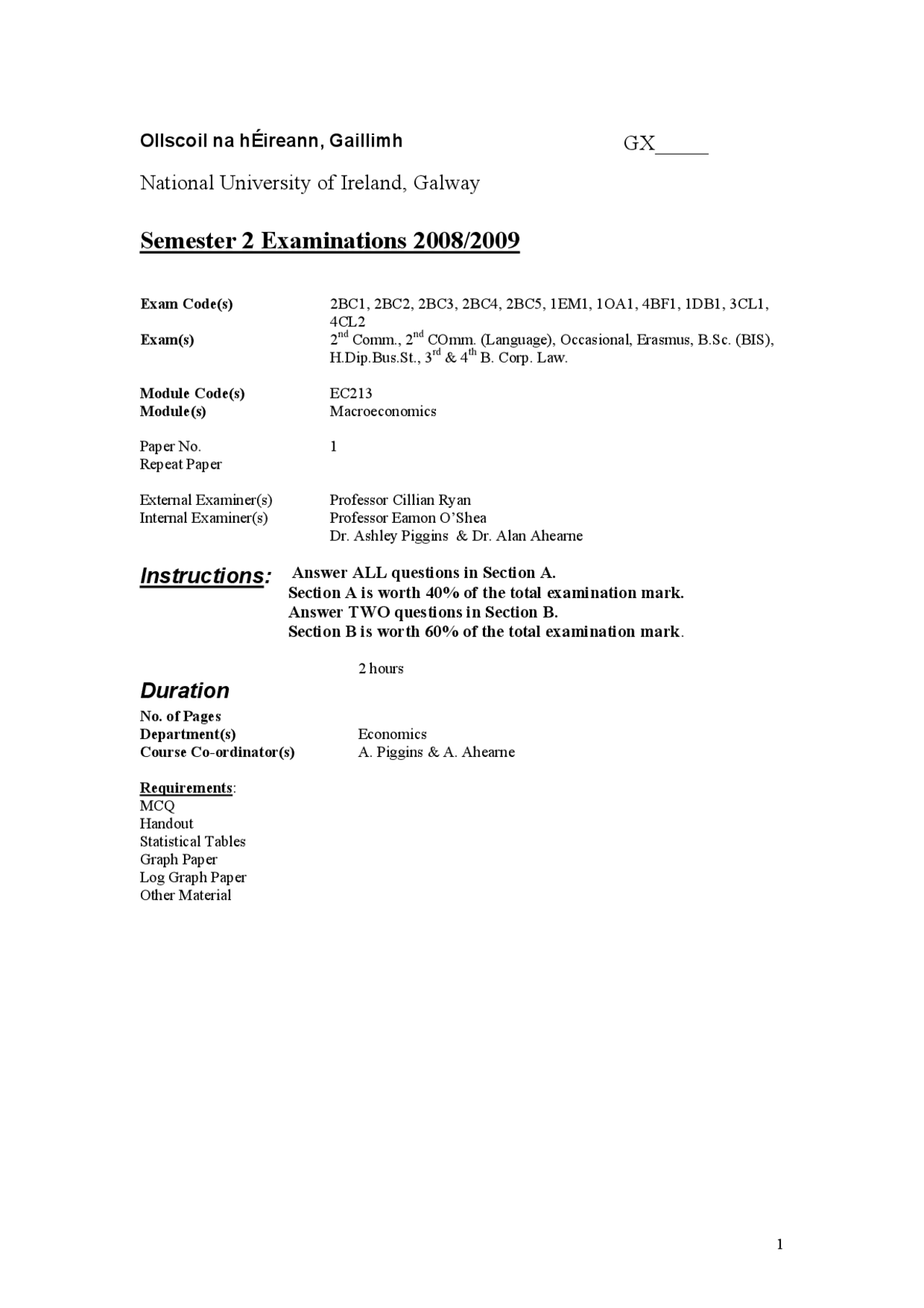 Level Of National Income Introduction To Macroeconomics Exam