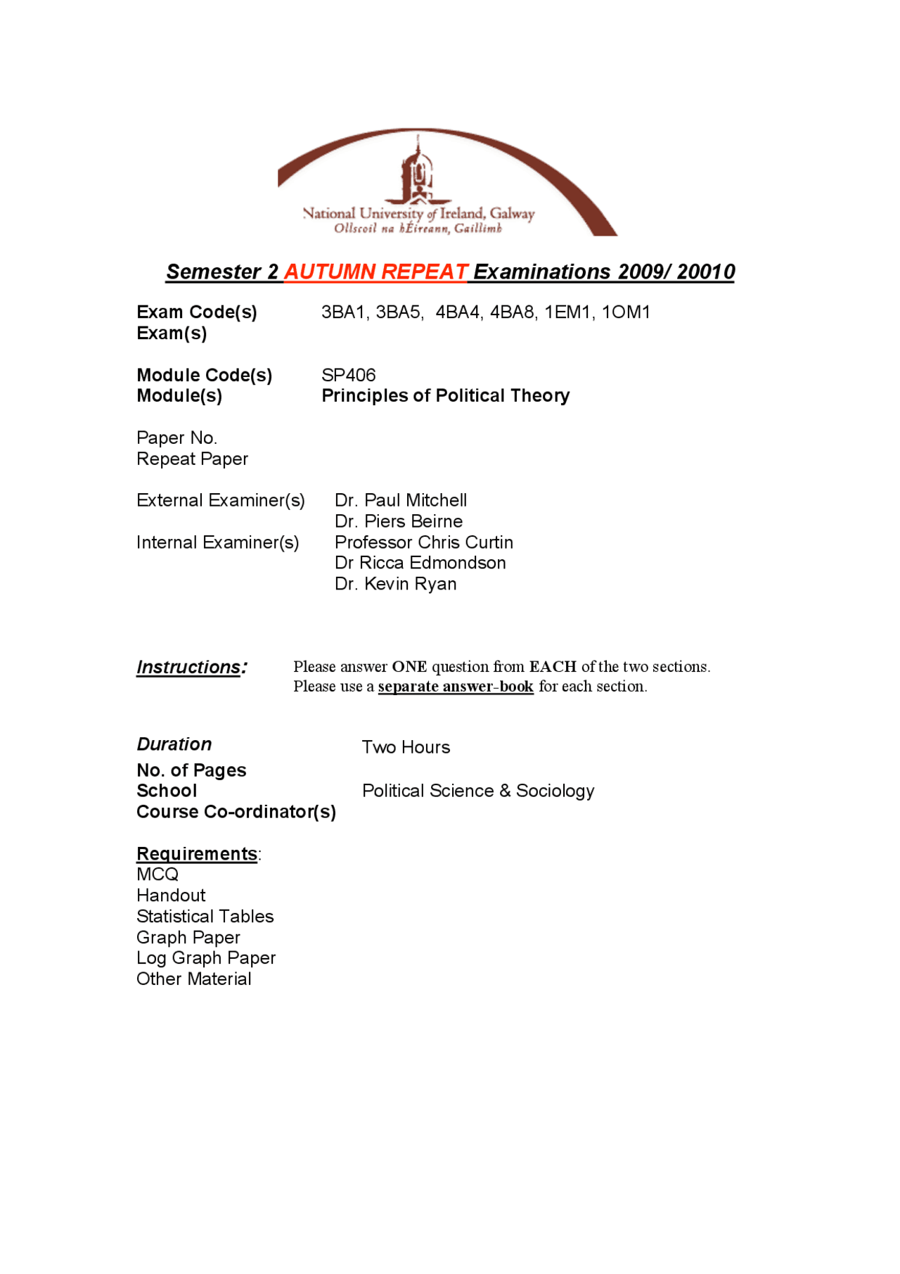 Prince And The Discourses Principles Of Political Theory Exam Docsity