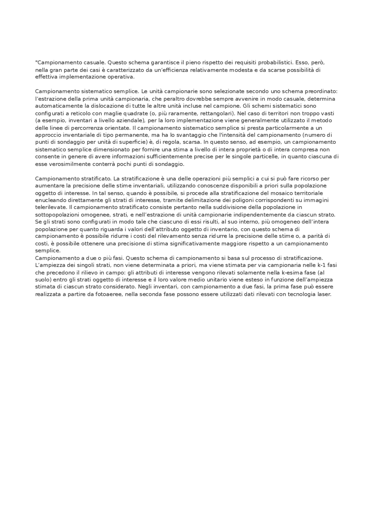 Tipologie Di Campionamento Appunti Di Statistica Docsity