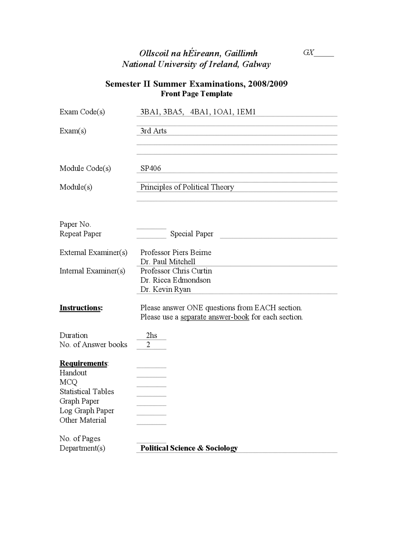 Ethical Views Principles Of Political Theory Exam Docsity