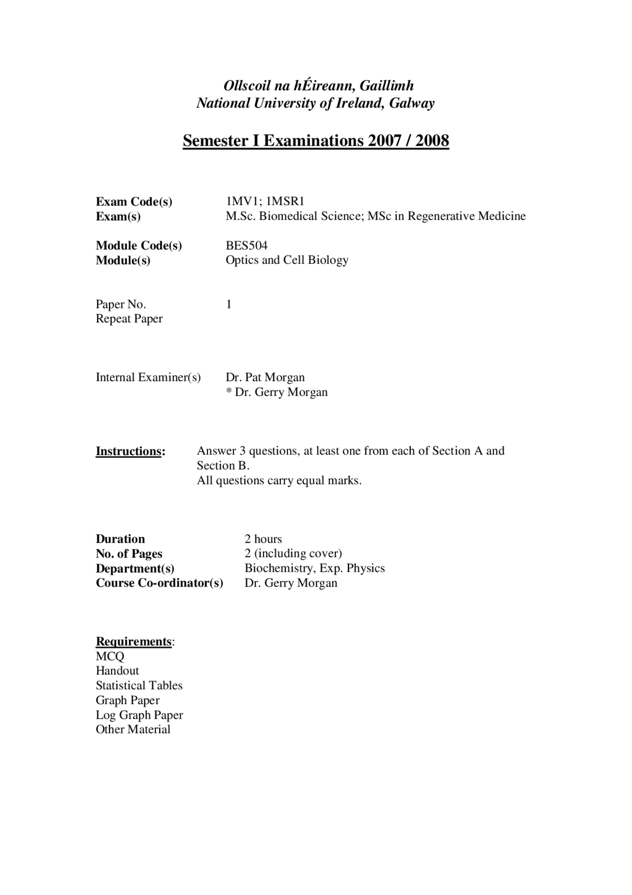 Virtual Images Optics And Cell Biology Exam Docsity