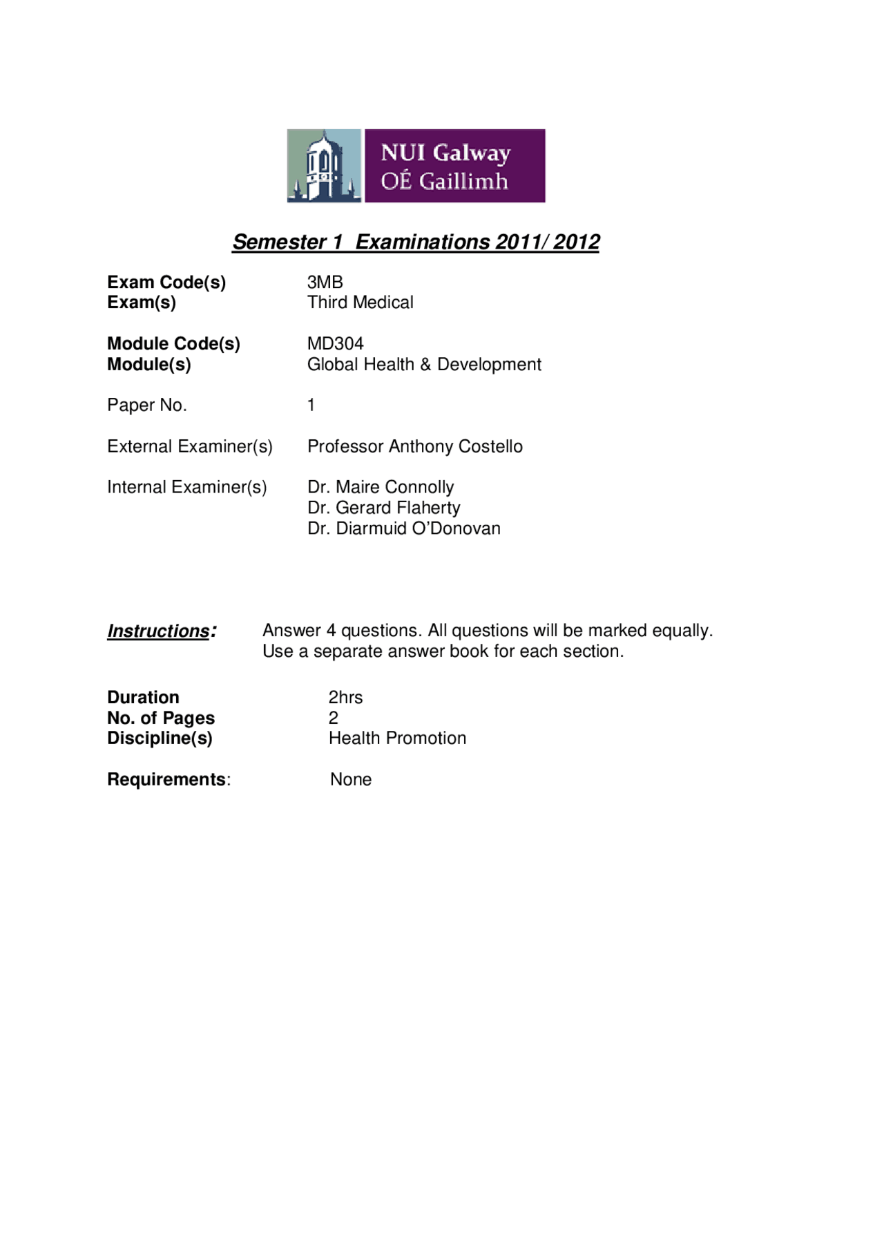 Global Distribution Global Health And Development Exam Docsity