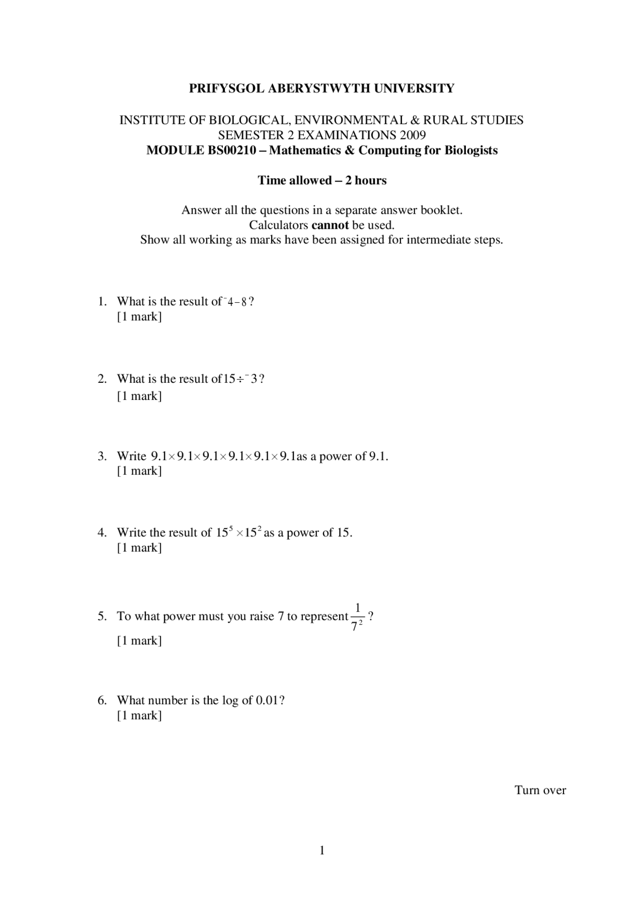 Sodium Chloride Mathematics And Computing For Biologists Past Exam
