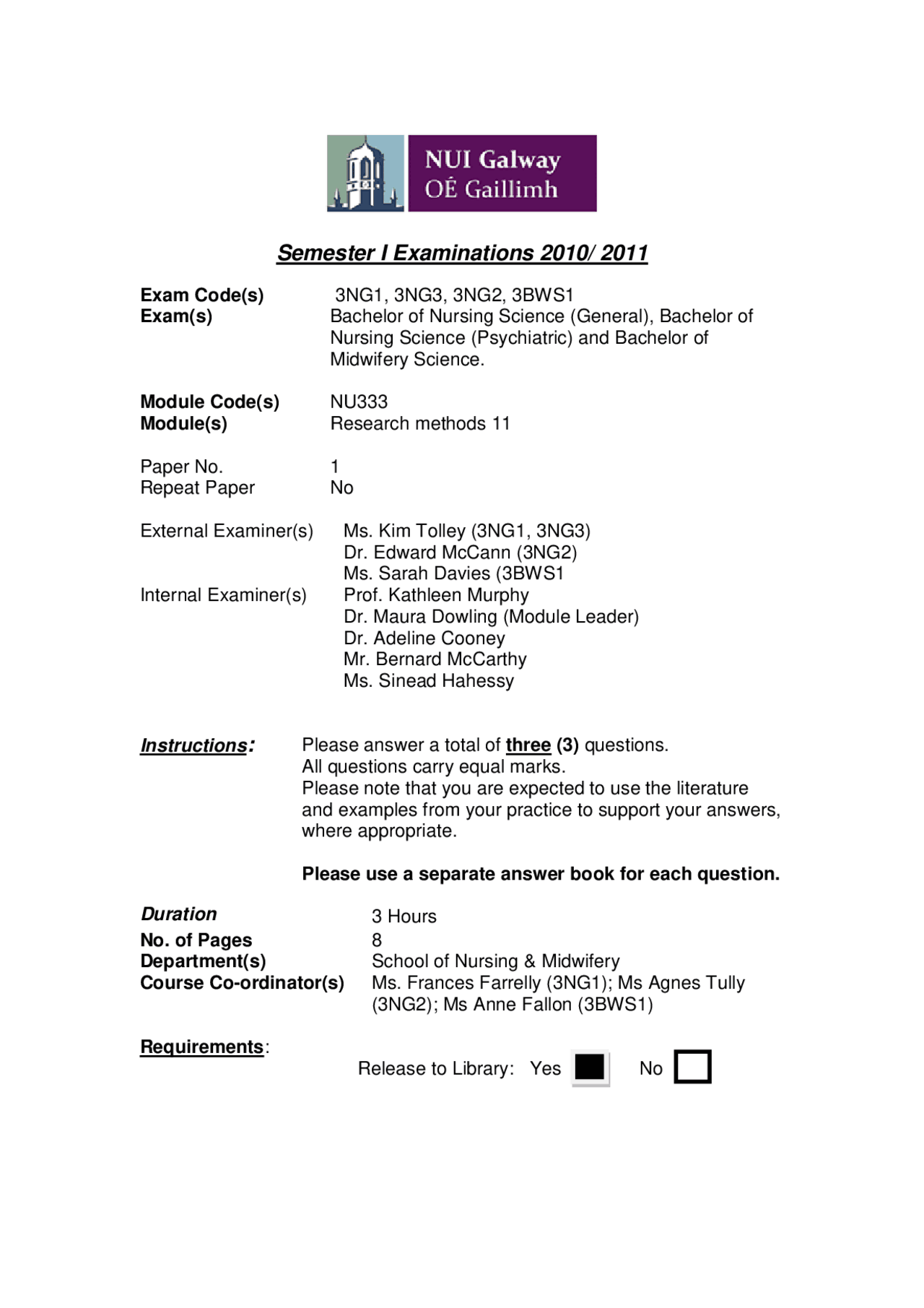 Comparing Groups Research Methods Past Exam Docsity