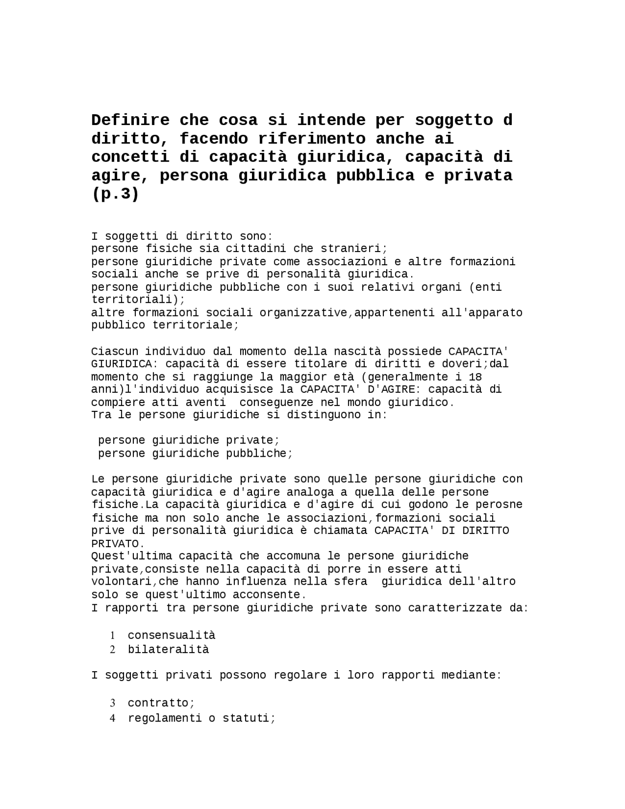 Domande e risposte per l'esame di diritto pubblico - Docsity