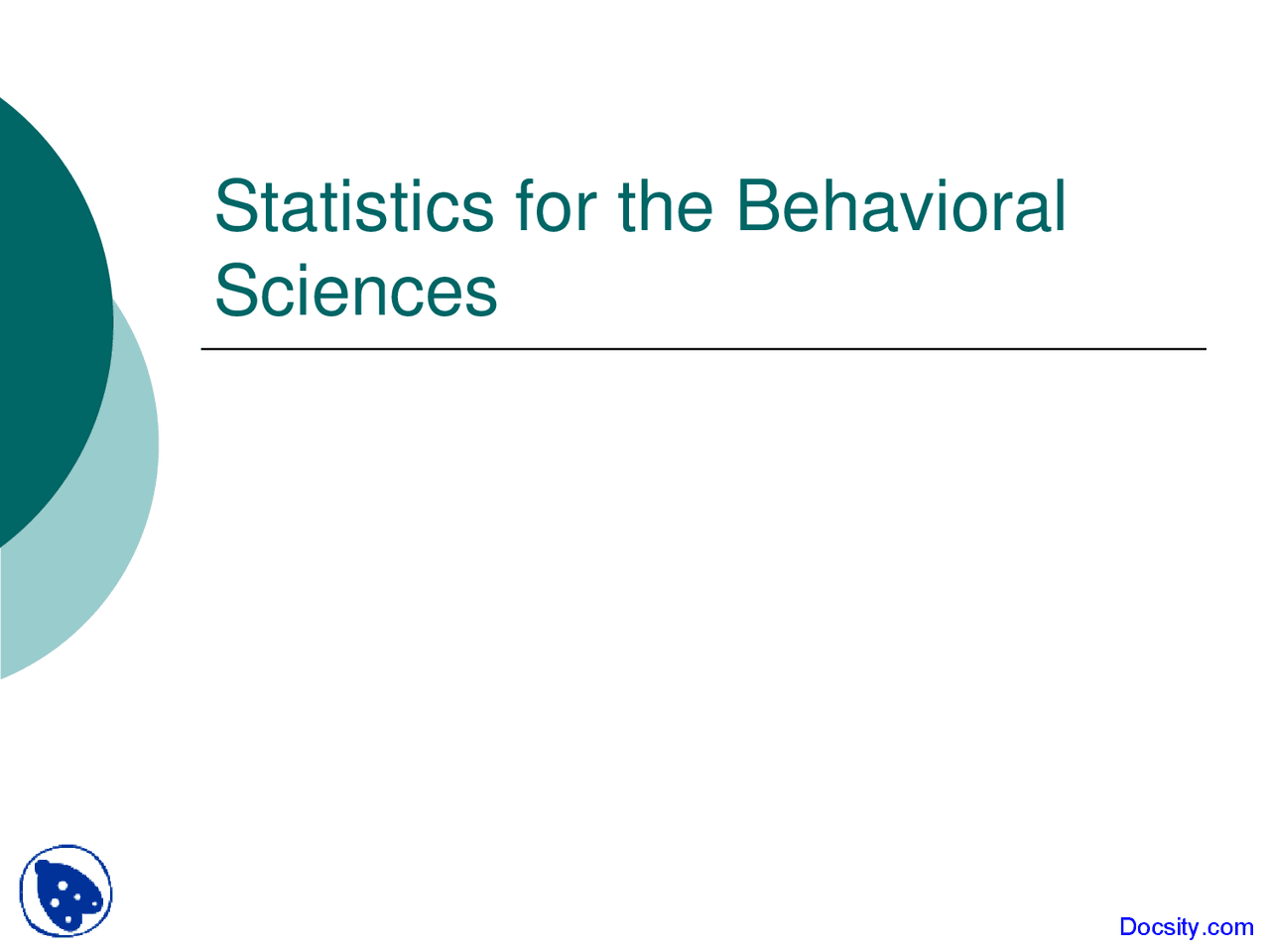 Kinds Of Statistics Statistics For The Behavioral Sciences Lecture