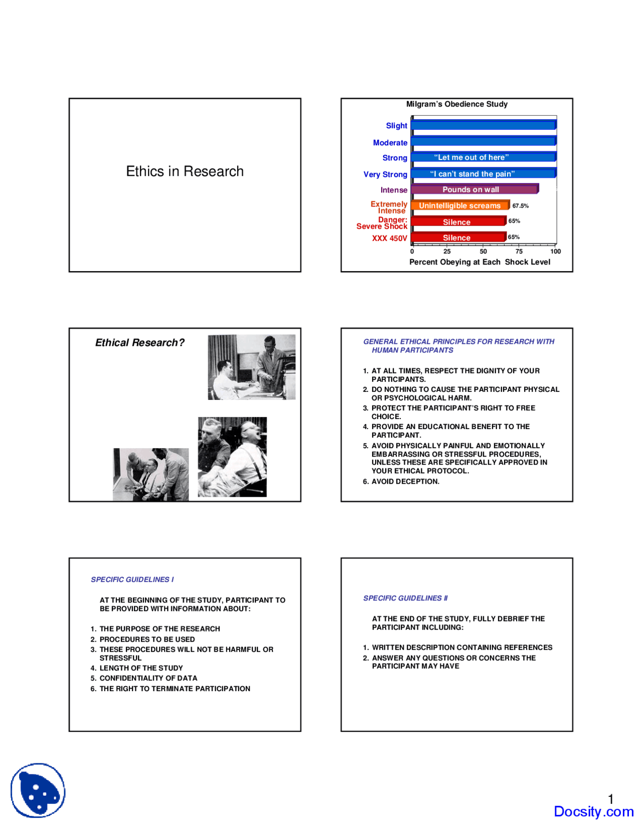 Ethics In Research Research Methods Lecture Slides Docsity