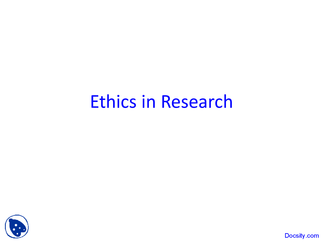 Ethics In Research And Apa Report Research Methods Lecture Slides