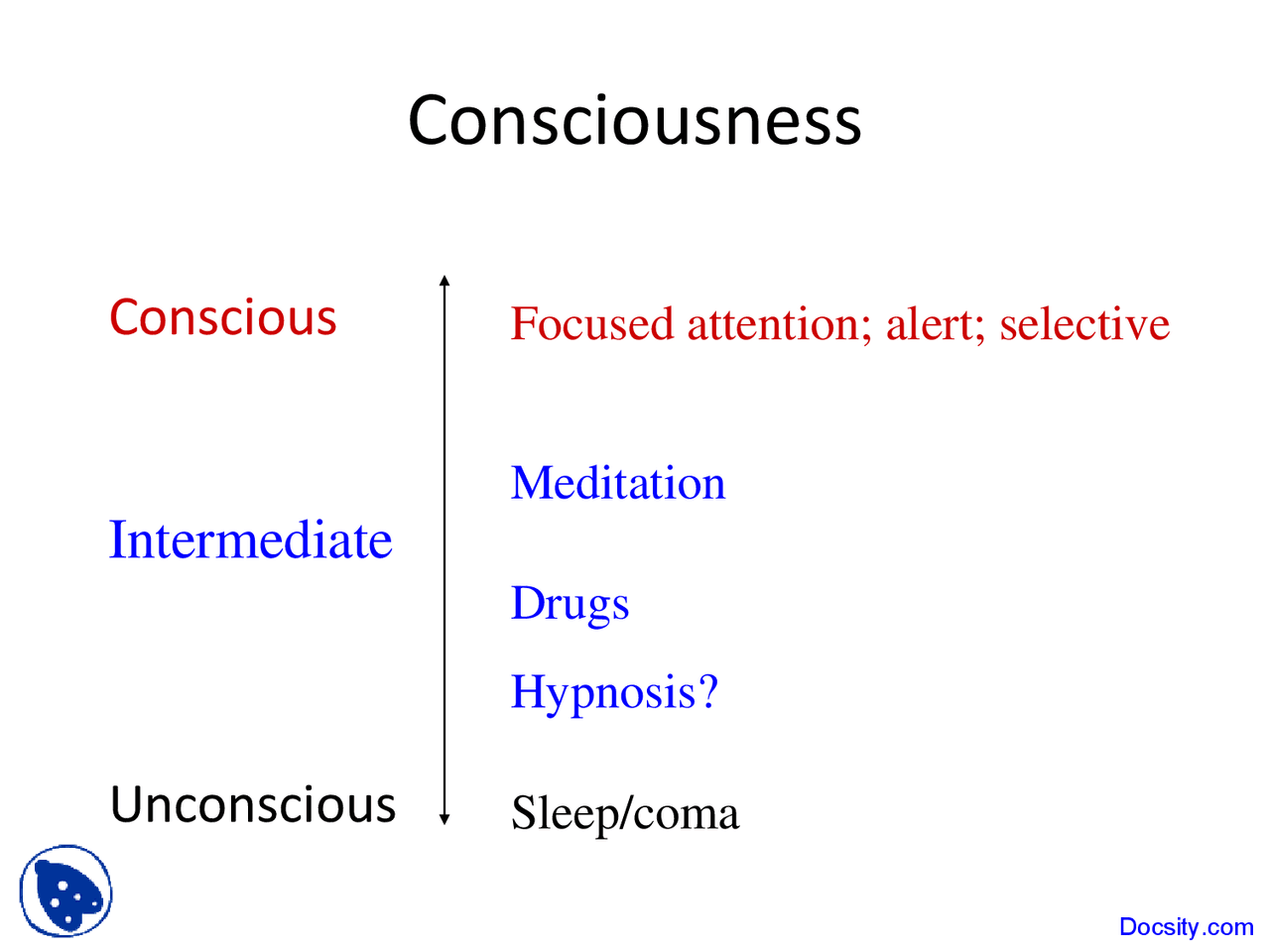 Consciousness Introduction To Cognitive Science Lecture Slides