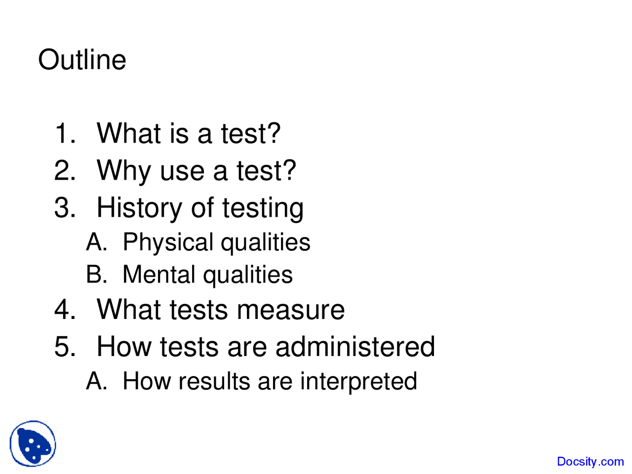 History of testing - Introduction to Test and Measurement - Lecture ...