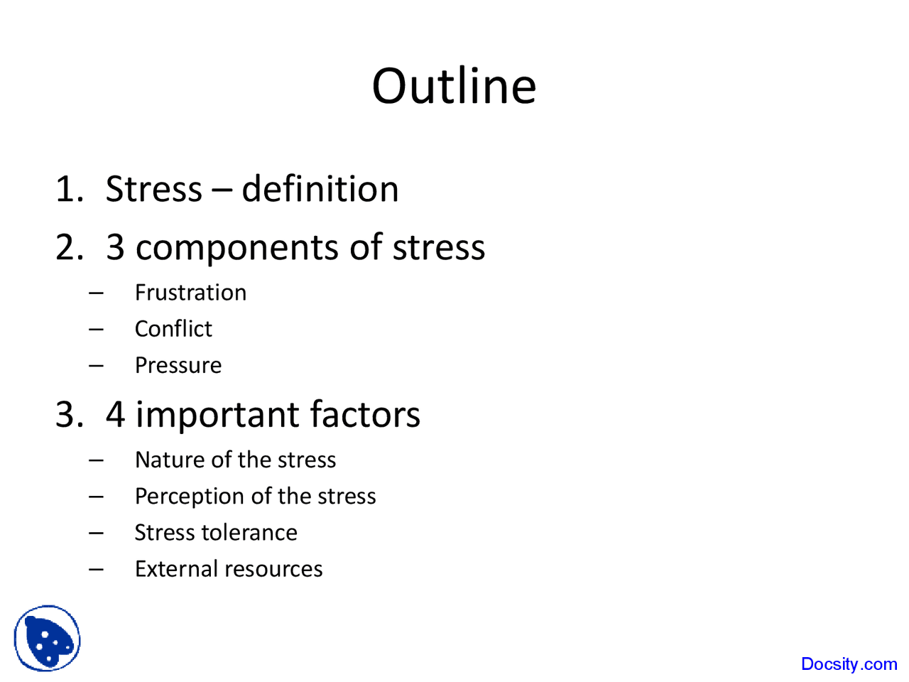 Components of Stress - Introduction to Test and Measurement - Lecture ...