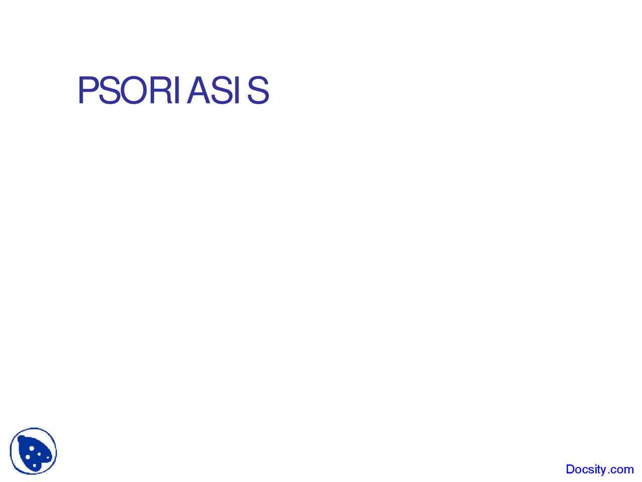 Introduction To Psoriasis Dermatology Lecture Slides Docsity