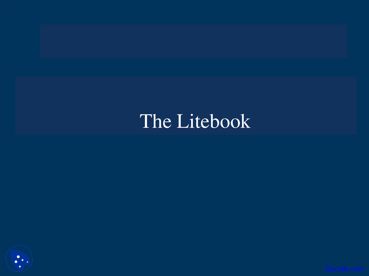 Litebook Psychiatry Lecture Slides Slides Psychology Docsity