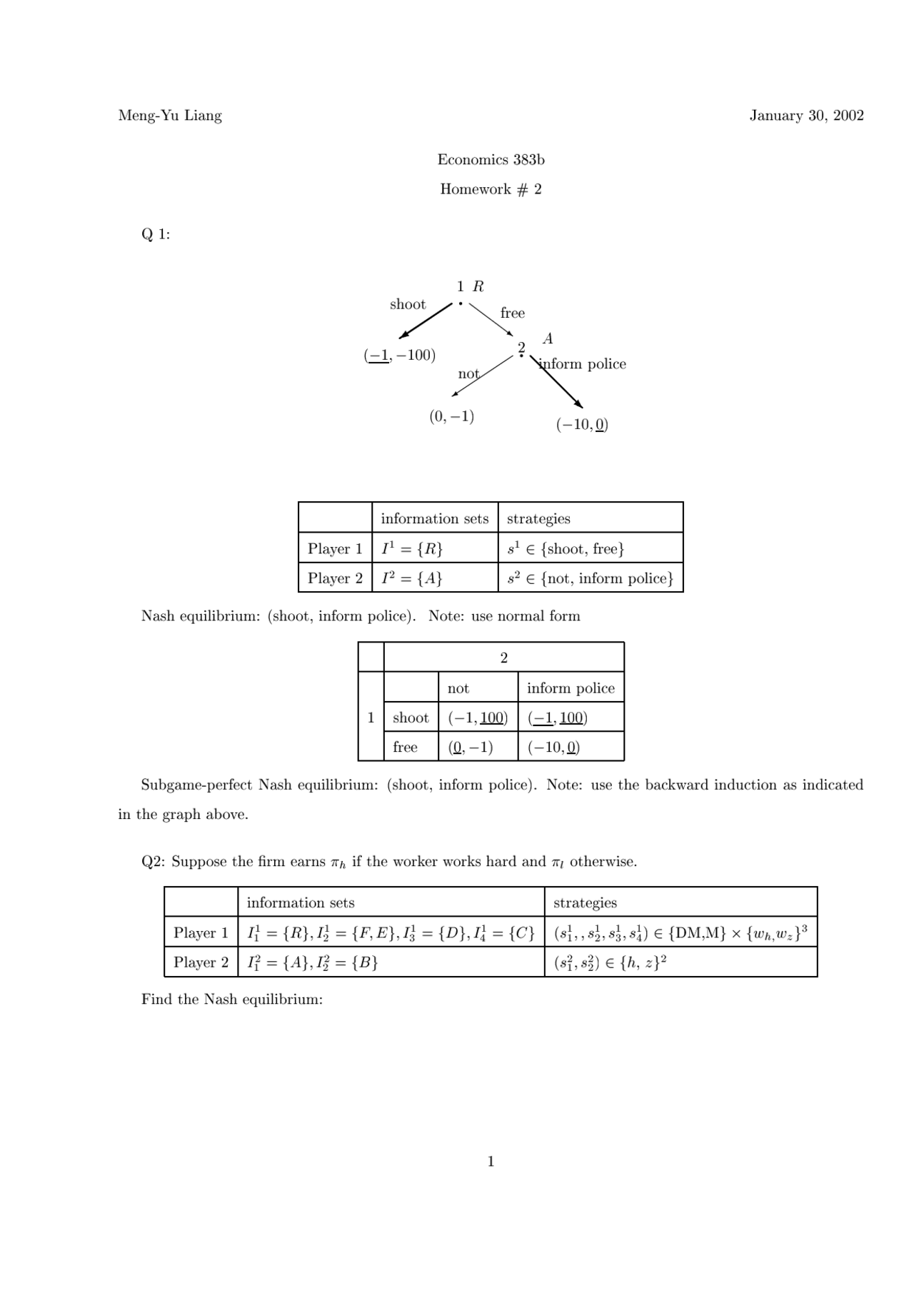 Nash Equilibrium Advanced Macroeconomics Solved Assignment Docsity
